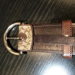Coach | Accessories | Vintage Coach Monogram Signature Belt Unisex ...